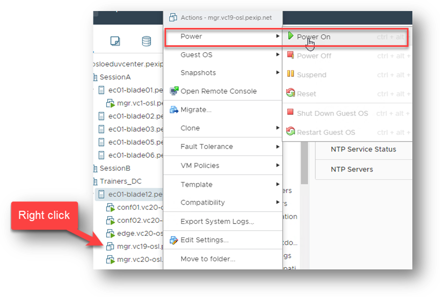 Deploying the Management node