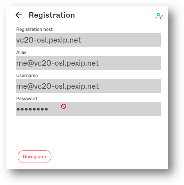 Infinity Connect Client Registration and Gateway P2P calls